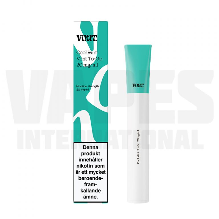 Vont To-Go - Cool Mint (20 mg, Engångs vape) | Vapes International