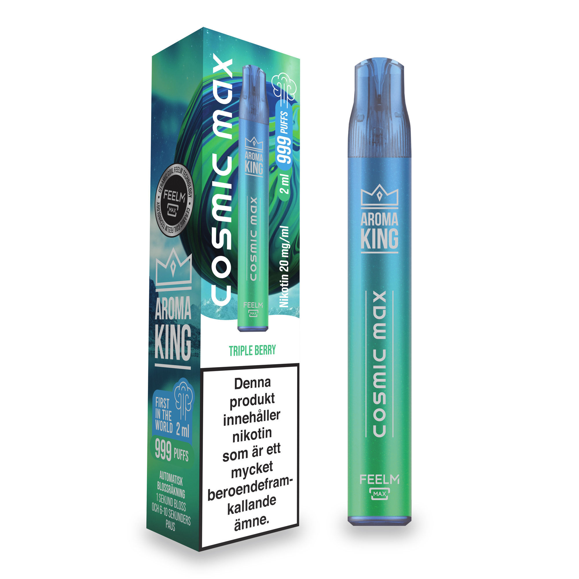 Aroma King - Cosmic Max - Triple Berry (20 mg, Disposable) | Vapes ...